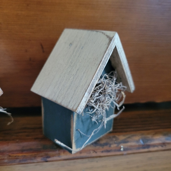 Accents | X2 Rustic Primitive Wooden Birdhouse Decor Set Small | Poshmark